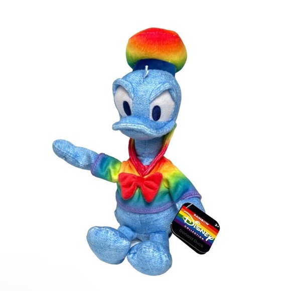 Disney | Toys | Disney Rainbow Collection Plush Donald Duck Blue With ...